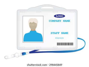Staff Tag Card Vector Design Stock Vector (Royalty Free) 298445849 ...