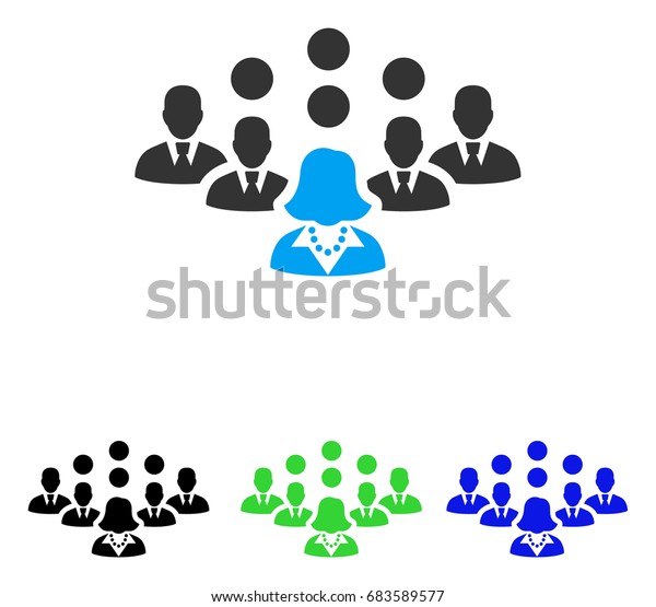 Staff Team Vector Pictograph Style Flat: vector de stock (libre de ...