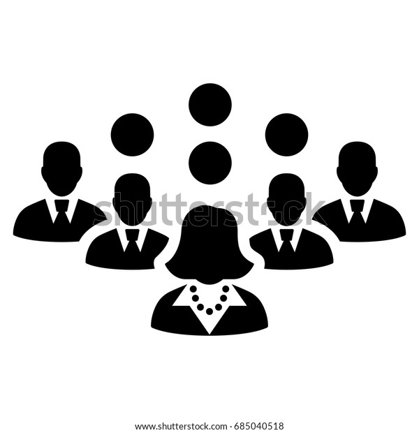 Staff Team Vector Pictograph Style Flat Stock Vector (Royalty Free ...