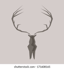 Stag Antlers Stock Vector (Royalty Free) 171608165 | Shutterstock