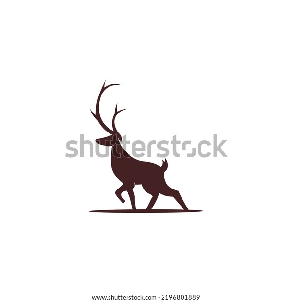 Stag Icon Logo Design Illustration Template Stock Vector (Royalty Free ...