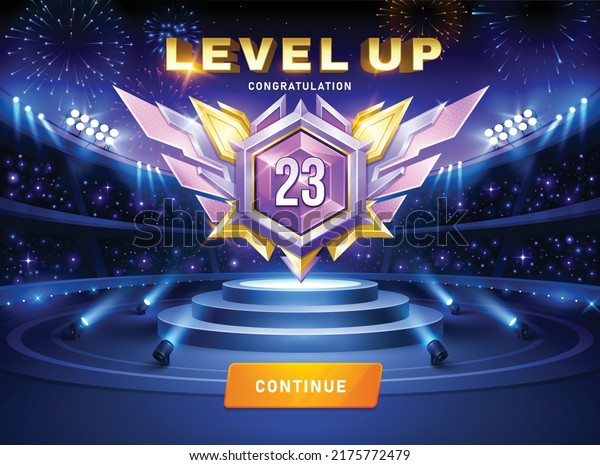 Stage Arena Realistic Stadium Lights Spotlights Stock Vector (Royalty ...