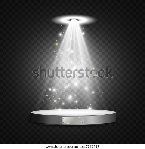 Stage Lighting Collection Transparent Effects Bright Stock Vector ...