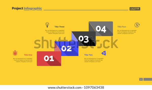 Stages Business Process Slide Template Stock Vector (Royalty Free ...