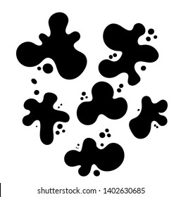 Stain Vector Illustration Set Art Stock Vector (Royalty Free) 1402630685