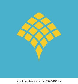 Stained Glass Shield Logo Stock Vector (Royalty Free) 709640137