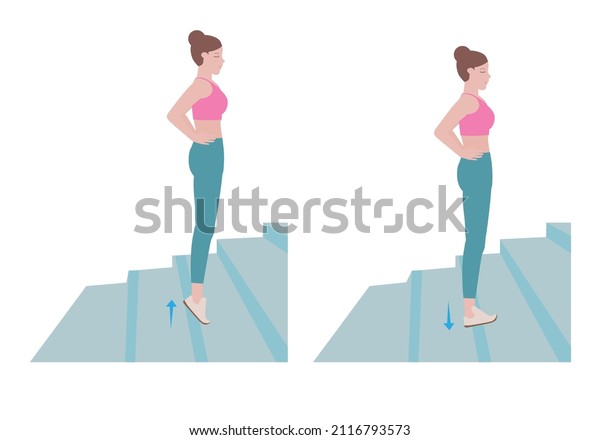 Stair Workout Exercises You Can Do Stock Vector (Royalty Free ...