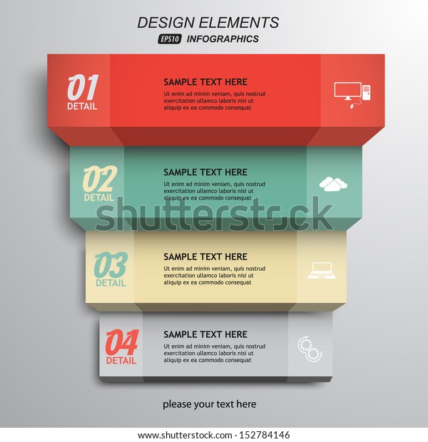 Staircase Data Modern Vector Infographics Template: เวกเตอร์สต็อก (ปลอด ...