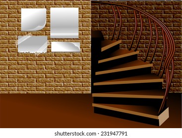 Stairs Advertisement Stock Vector (Royalty Free) 231947791 | Shutterstock