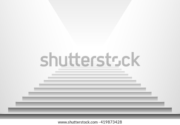 Stairs Isolated On White Background Steps Stock Vector (Royalty Free ...