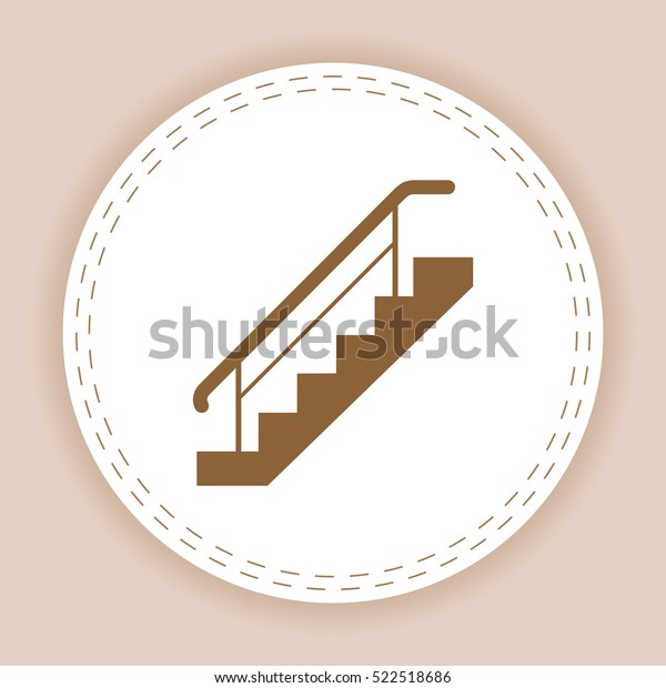 Stairs Railings Icon Stock Vector (Royalty Free) 522518686 | Shutterstock