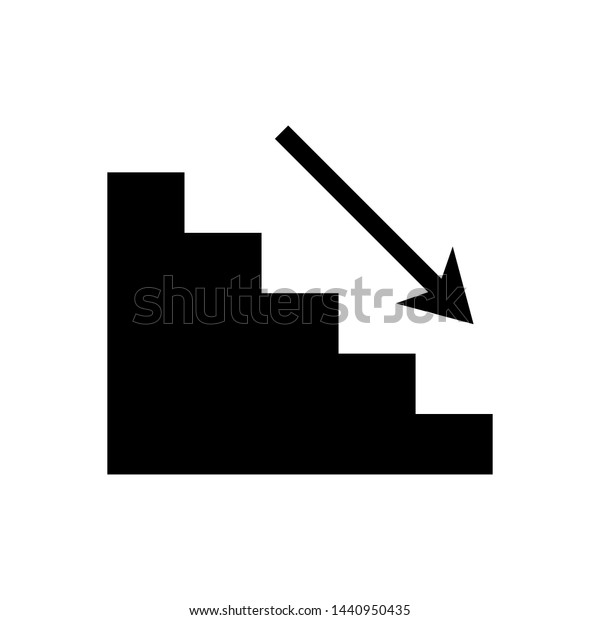 Stairs Symbol Icon Vector Design Illustration Stock Vector (Royalty ...