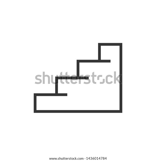 Stairs Symbol Icon Vector Illustration Stock Vector (Royalty Free ...