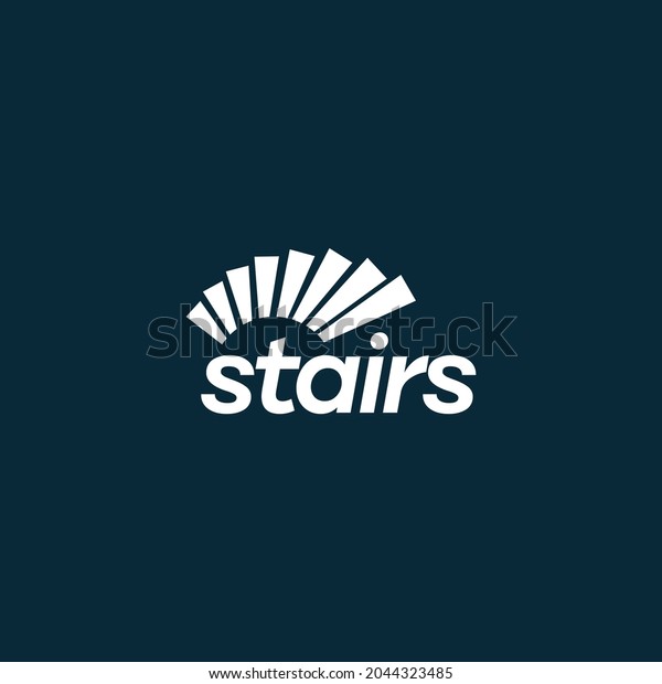 Stairs Symbol Logo Vector Spiral Stairs Stock Vector (Royalty Free ...