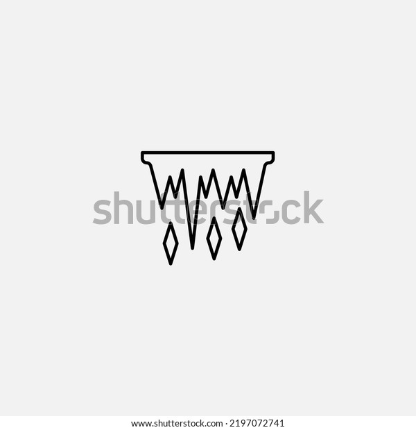 Stalactite Icon Sign Vectorsymbol Logo Illustration Stock Vector ...