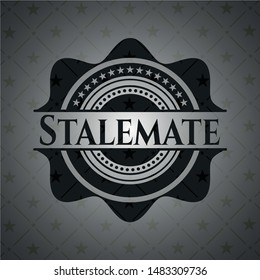 Stalemate Realistic Black Emblem Vector Illustration Stock Vector ...