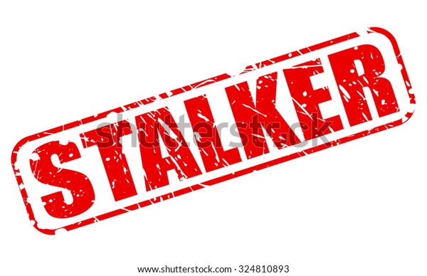 Stalker Red Stamp Text On White Stock Vector (Royalty Free) 324810893 ...
