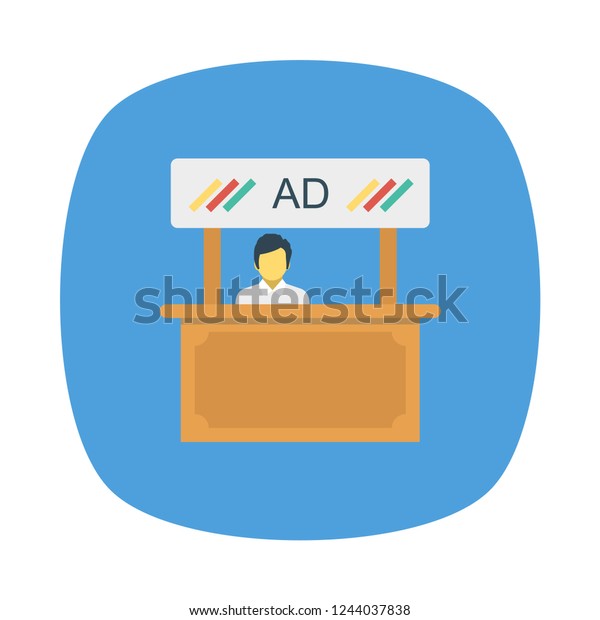 Stall Advertisement Marketing Stock Vector (Royalty Free) 1244037838 ...