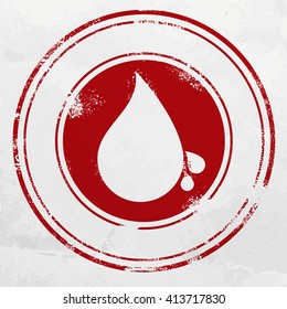 Stamp Drop Blood Stock Vector (Royalty Free) 413717830 | Shutterstock