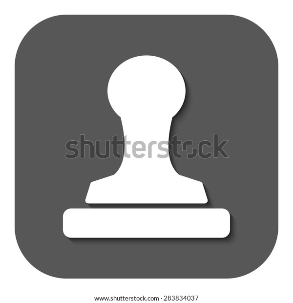 Stamp Icon Cliche Symbol Flat Vector Stock Vector (Royalty Free ...