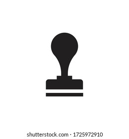 Stamp Icon Design Isolated On White Stock Vector (Royalty Free ...