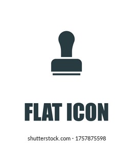 Stamp Icon Flat Illustration Isolated Vector Stock Vector (Royalty Free ...