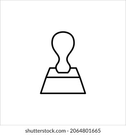 Stamp Icon Vector Illustration Pictogram Isolated Stock Vector (Royalty ...