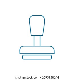 Stamp Icon Vector Outline Stock Vector (Royalty Free) 1093958144 ...