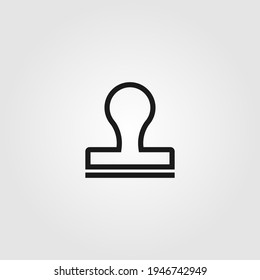 Stamp Icon Vector Simple Sign Stock Vector (Royalty Free) 1946742949 ...