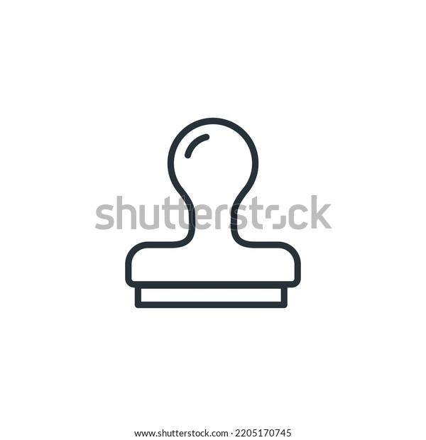 Stamp Logo Icon Vector Illustration Isolated Stock Vector (Royalty Free ...
