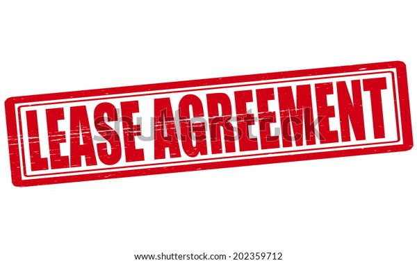 Stamp Text Lease Agreement Inside Vector Stock Vector (Royalty Free ...