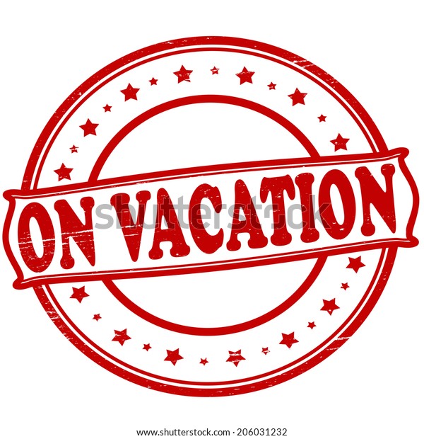 Stamp Text On Vacation Inside Vector Stock Vector (Royalty Free ...