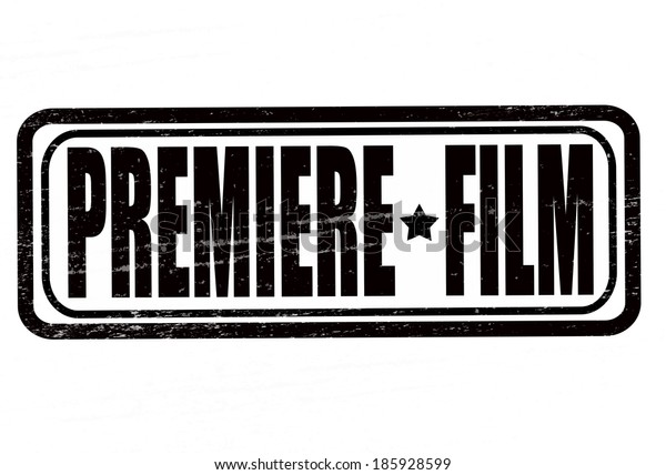 Stamp Text Premiere Film Insidevector Illustration Stock Vector ...