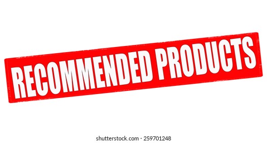 Stamp Text Recommended Products Inside Vector Stock Vector (Royalty ...