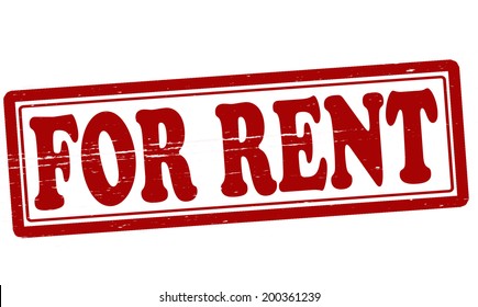 Stamp Text Rent Inside Vector Illustration Stock Vector (Royalty Free ...