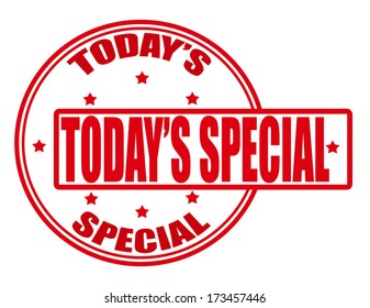 Stamp Text Today Special Inside Vector: vector de stock (libre de ...