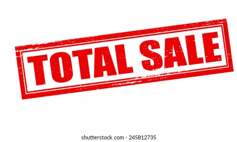 Stamp Text Total Sale Inside Vector Stock Vector (Royalty Free ...