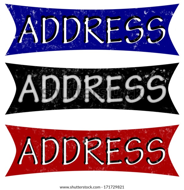 Stamp Word Address Inside Vector Illustration Stock Vector (Royalty ...
