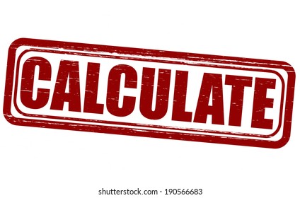 Stamp Word Calculate Inside Vector Illustration: เวกเตอร์สต็อก (ปลอดค่า ...