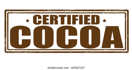 Stamp Word Cocoa Insidevector Illustration Stock Vector (Royalty Free ...