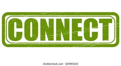 Stamp Word Connect Insidevector Illustration Stock Vector (Royalty Free ...