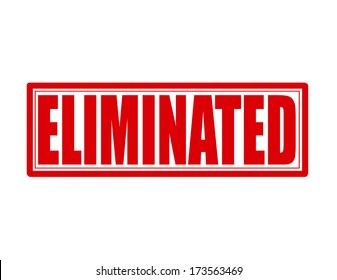 Stamp Word Eliminated Inside Vector Illustration Stock Vector (Royalty ...