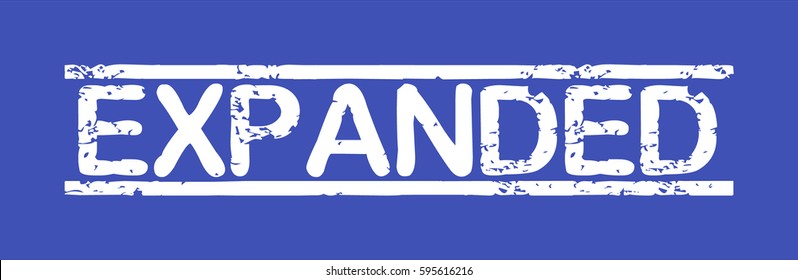 Stamp Word Expanded Grunge Style White Stock Vector (Royalty Free ...
