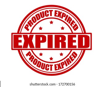 Stamp Word Expired Inside Vector Illustration Stock Vector (Royalty ...