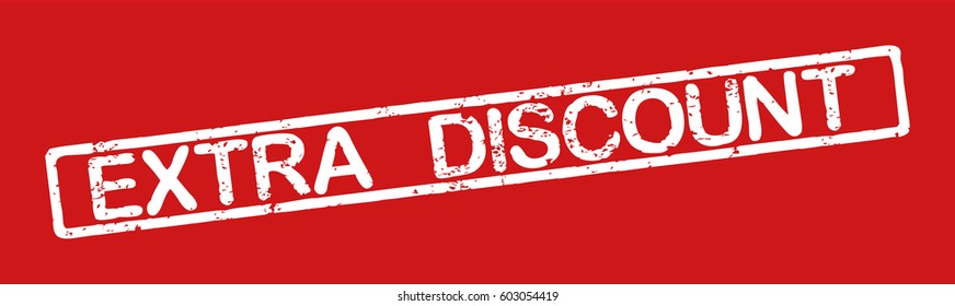 Stamp Word Extra Discount Grunge Style Stock Vector (Royalty Free ...