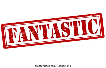 Stamp Word Fantastic Inside Vector Illustration Stock Vector (Royalty ...