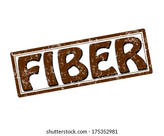 Stamp Word Fiber Inside Vector Illustration Stock Vector (Royalty Free ...