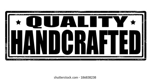 Stamp Word Handcrafted Insidevector Illustration Stock Vector (Royalty ...