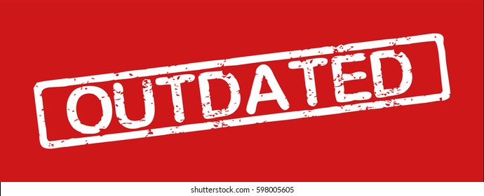 Stamp Word Outdated Grunge Style White Stock Vector (Royalty Free ...