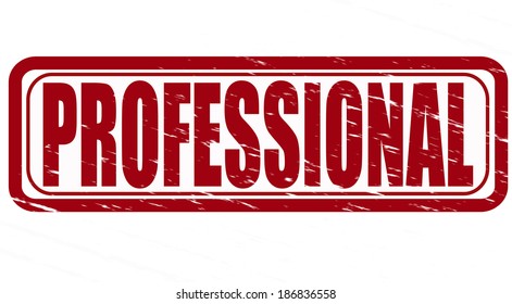 Stamp Word Professional Insidevector Illustration Stock Vector (Royalty ...